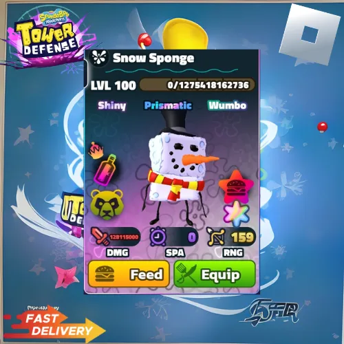 SNOW SPONGE - SUPERSTAR NEPTUNE CROWN SHINY WUMBO POWER PATTY ...