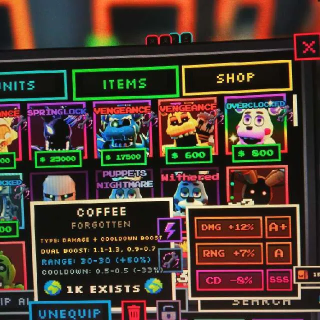 Coffee - Five Nights TD Game Item - Gameflip