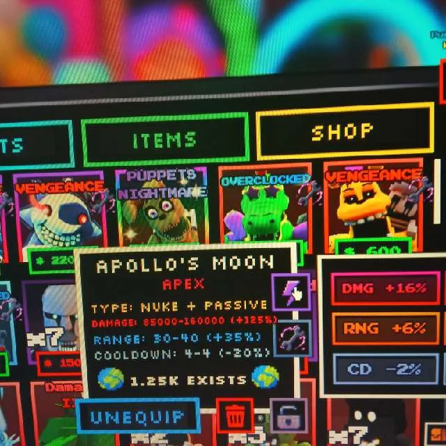 Apollo Moon - Five Nights TD Game Item - Gameflip