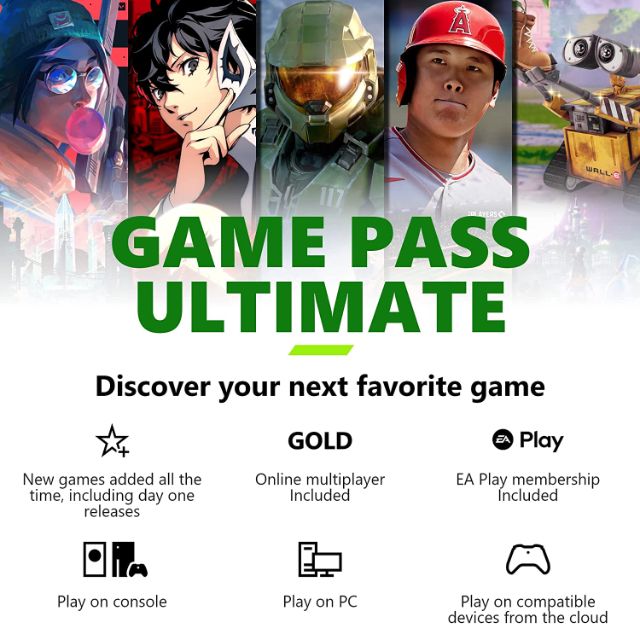 [𝐔𝐒] XBOX GAME PASS ULTIMATE - 1 MONTH NON-STACKABLE - Xbox Live Gold ...