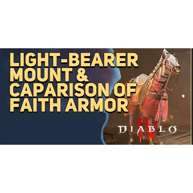 Diablo IV – Light Bearer Mount & Caparison of Faith Mount (Battle.net ...