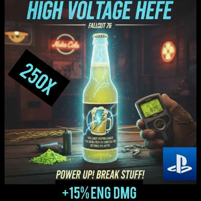 HIGH VOLTAGE HEFE PS4 PS5 FALLOUT 76 - Fallout 76 Spielgegenstand ...
