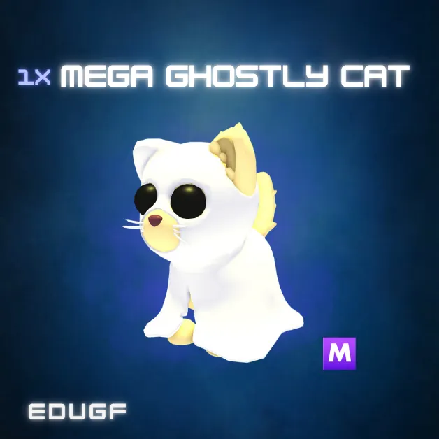 Mega Ghostly Cat - Adopt Me Game Item - Gameflip