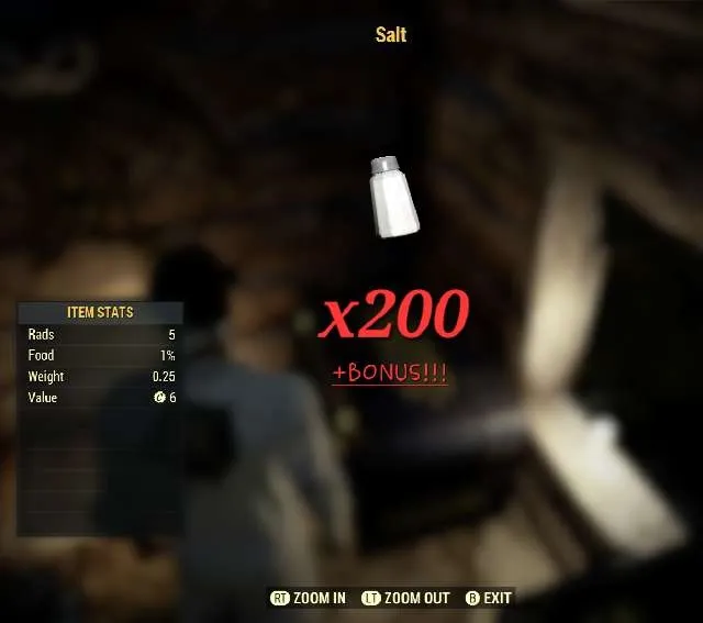 200 Salt - Fallout 76 Game Item - Gameflip