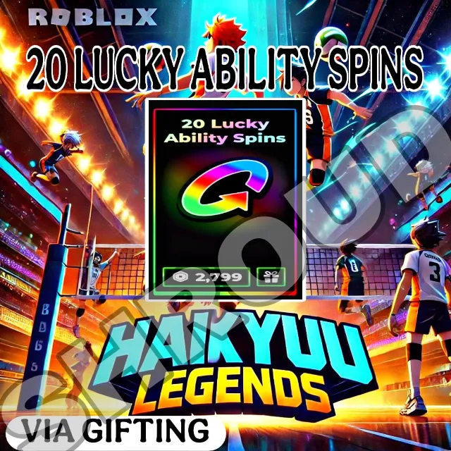 Haikyuu 20 LUCKY ABILITY SPINS - Other Game Item - Gameflip