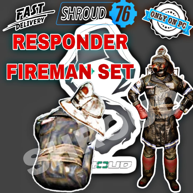 RESPONDER FIREMAN UNIFORM & H - Fallout 76 Game Item - Gameflip