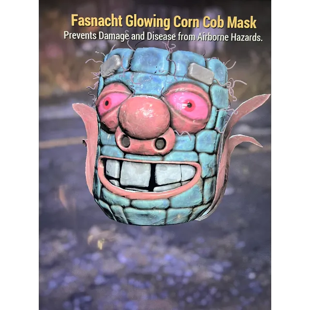 Glowing Corn Cob Mask - Fallout 76 Game Item - Gameflip