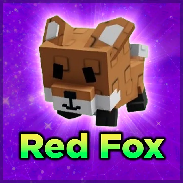 Red Fox Grow a Garden - Roblox Game Item - Gameflip