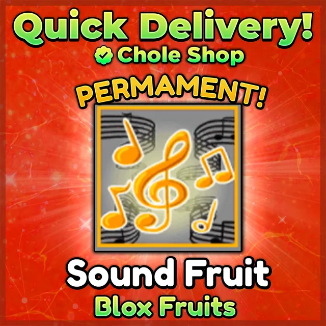 Blox Fruits Sound Fruit - Blox Fruits Game Items - Gameflip
