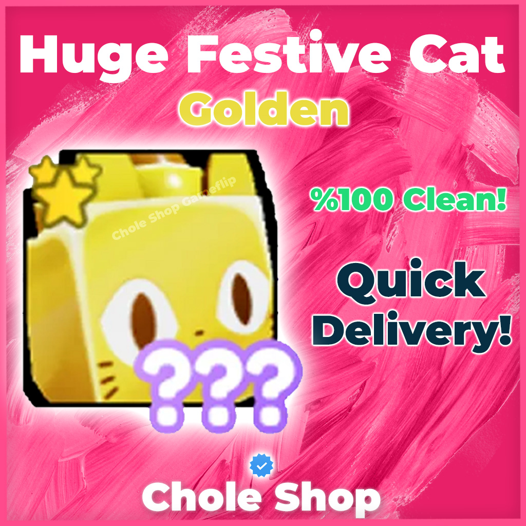 Huge Festive Cat - Game Items - Gameflip