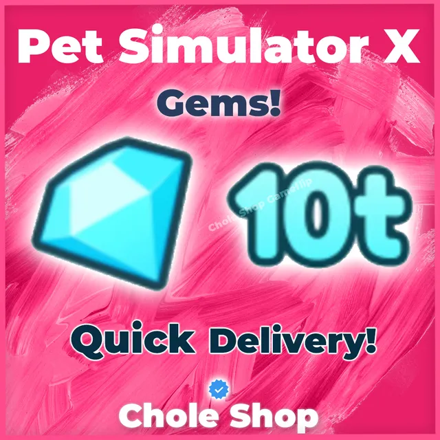 10T Gems - Pet Simulator X Game Item - Gameflip