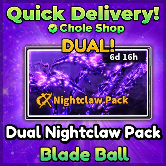 Nightclaw Pack - Blade Ball Game Item - Gameflip