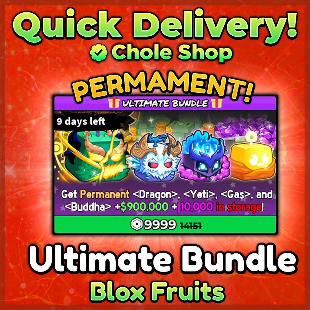 Ultimate Bundle Blox Fruits - Blox Fruits Game Items - Gameflip