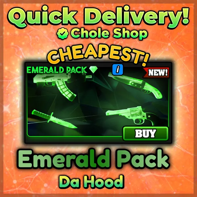 Emerald Pack - Da Hood Game Items - Gameflip