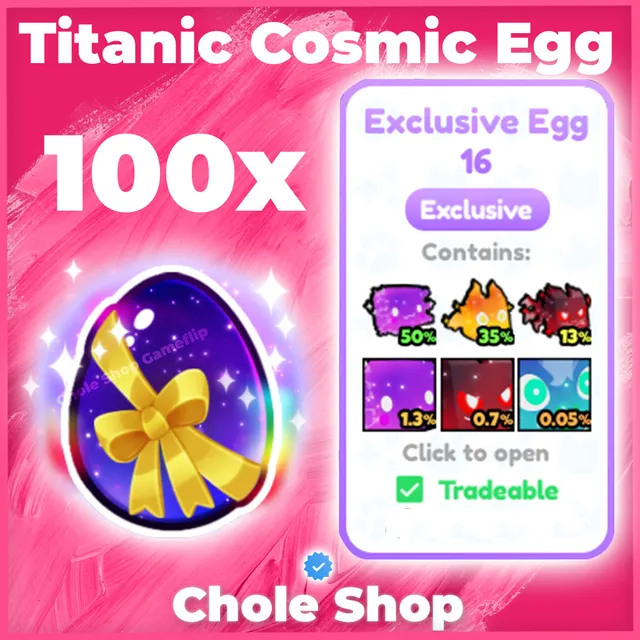 Titanic Cosmic Egg - Pet Simulator X Game Item - Gameflip