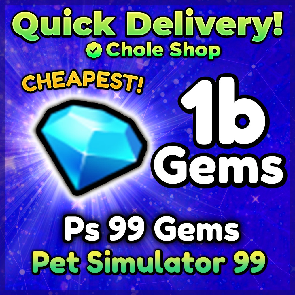 1b Gems - Pet Simulator 99 Game Items - Gameflip