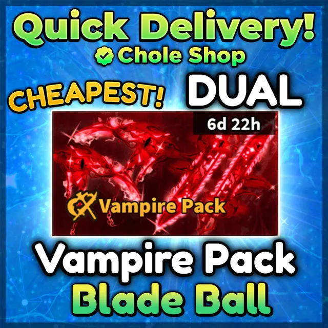 Blade Ball Vampire Pack Dual - Blade Ball Game Items - Gameflip