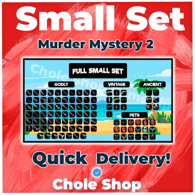MM2 Small Set - Murder Mystery 2 Game Item - Gameflip