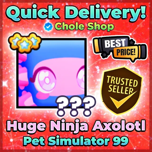 Huge Ninja Axolotl - Roblox Game Items - Gameflip