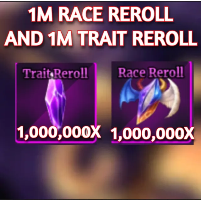 1M TRAIT REROLL + 1M RACE REROLL | SAILOR PIECE - Roblox Game Item ...