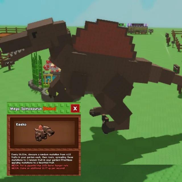 MEGA SPINOSAURUS GROW A GARDEN - Roblox Game Item - Gameflip