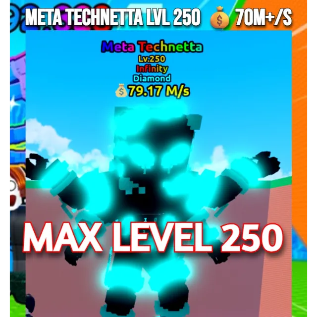 Meta Technetta 💰70M+ Lvl 250 MAX LVL| Escape Tsunami For Brainrots ...