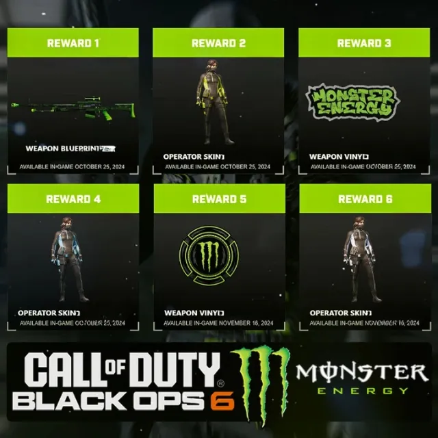 COD Black Ops 6 Monster Energy Bundle - Other Game Item - Gameflip