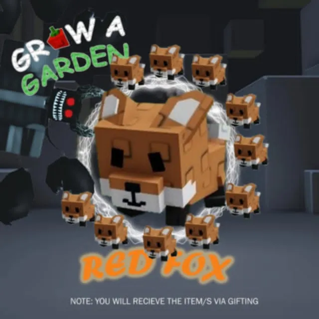 GROW A GARDEN 10X RED FOX - Game Item - Gameflip