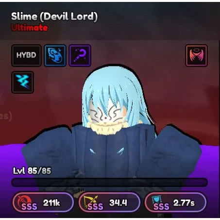Slime ( Devil Lord ) Anime Last Stand - Anime Last Stand Game Item ...