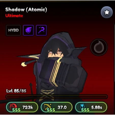 Shadow ( Atomic ) Anime Last Stand - Anime Last Stand Game Item - Gameflip