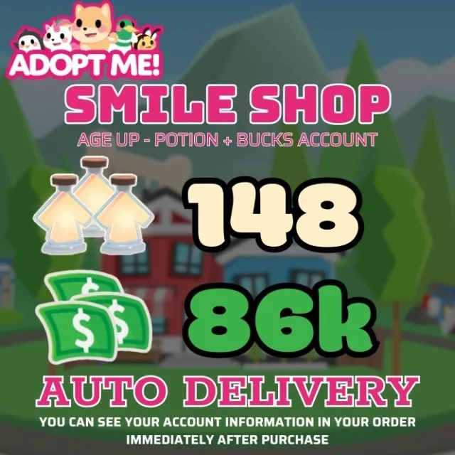 Age Up Potions + Bucks - Adopt Me! Game Account - Gameflip