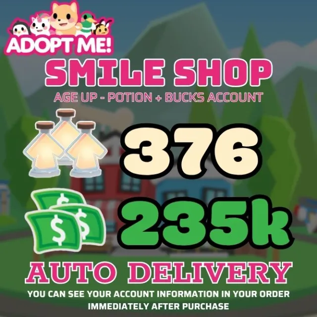 Age Up Potions + Bucks - Adopt Me! Game Account - Gameflip