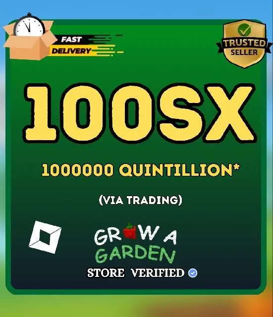 100 SEXTILLION SHECKELES - Grow a Garden Game Item - Gameflip