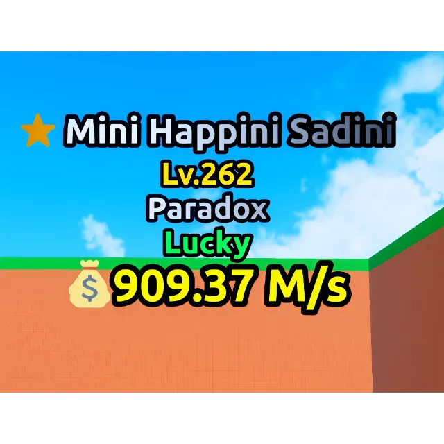 🍀 💰 $909.37M/S MINI LUCKY HAPPINI SADINI - Steal a Brainrot Game Item ...
