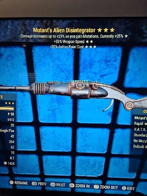 Mutants 2525 Alien Rifle - Fallout 76 Game Items - Gameflip
