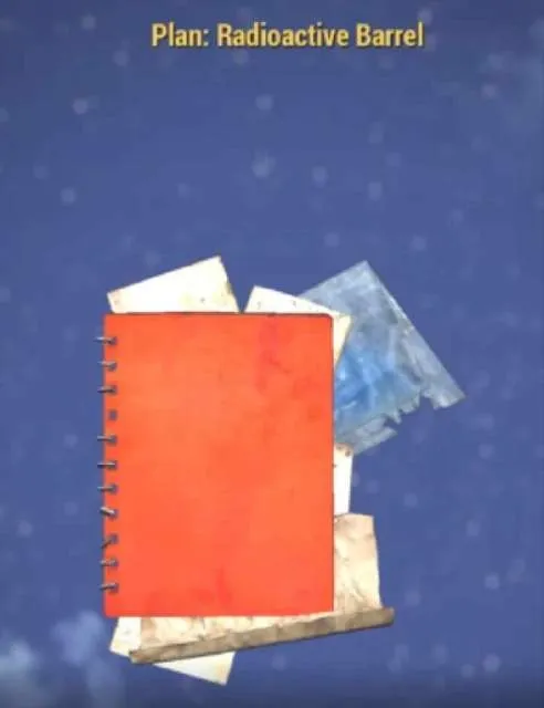 Plan | Radioactive Barrel - Fallout 76 Game Items - Gameflip
