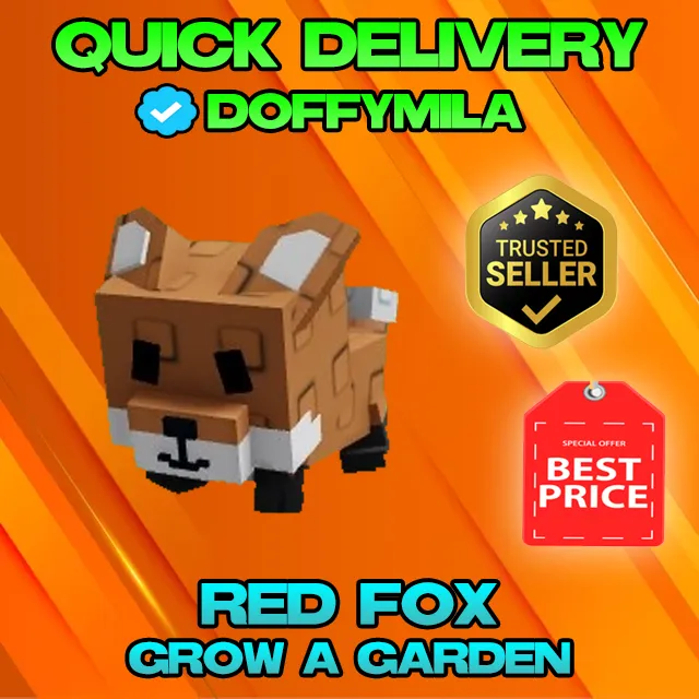 GROW A GARDEN RED FOX - Game Item - Gameflip