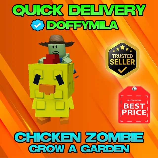 GROW A GARDEN CHICKEN ZOMBIE - Game Item - Gameflip