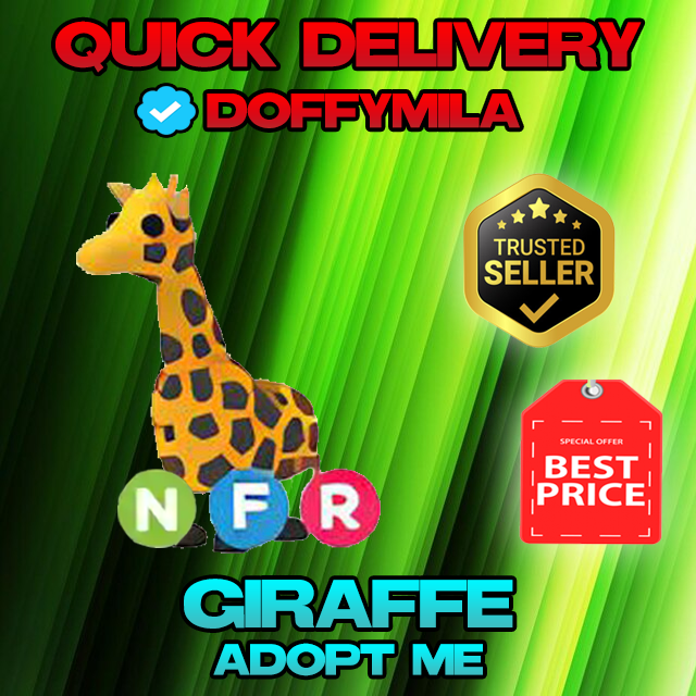 NFR GIRAFFE - Adopt Me Game Item - Gameflip