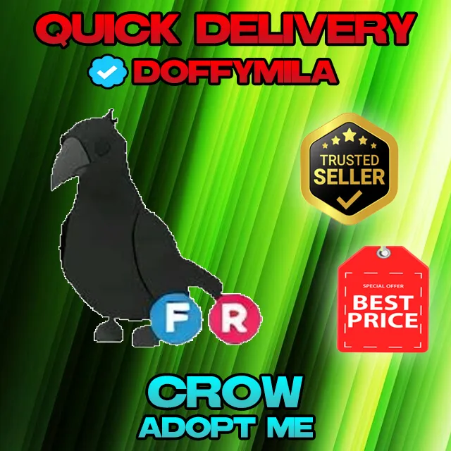 FR CROW - Adopt Me Game Items - Gameflip