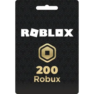 Roblox 200 Robux - Global CODE - [INSTANT DELIVERY] - Roblox Cartões de ...