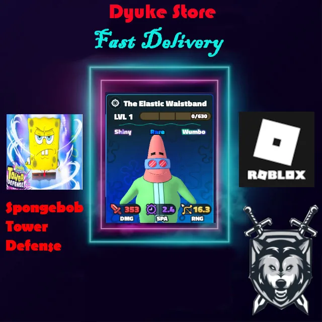 Shiny Wumbo The Elastic Waistband | SpongeBob Tower Defense - Other ...