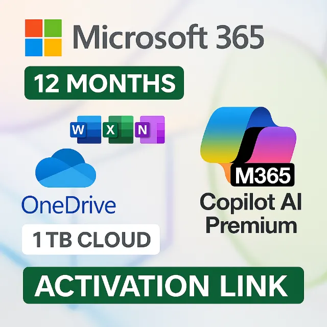 Microsoft Office 365 – 12 Months | Copilot AI Premium | 1TB OneDrive Cloud | Fast Delivery ...