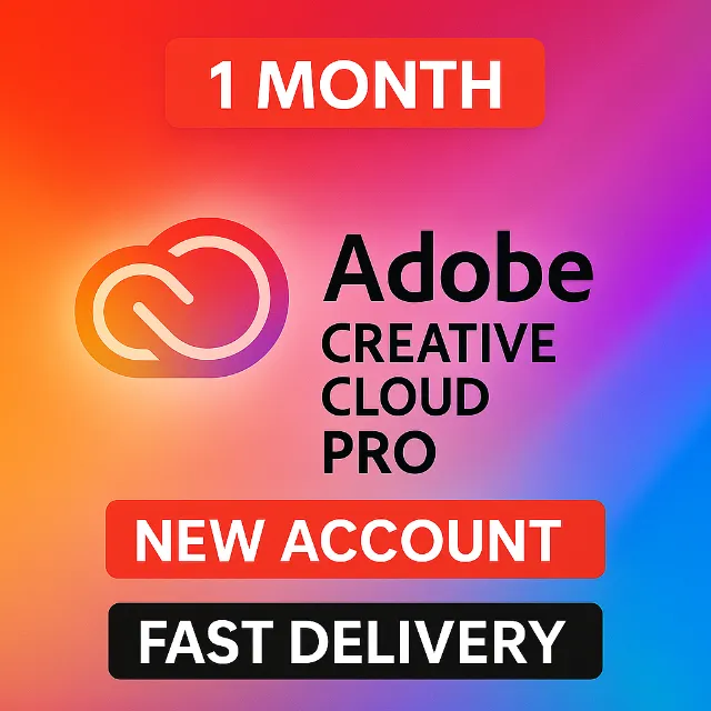 Adobe Creative Cloud Pro – 1 Month Subscription | New Account | Fast Delivery - Productivity ...