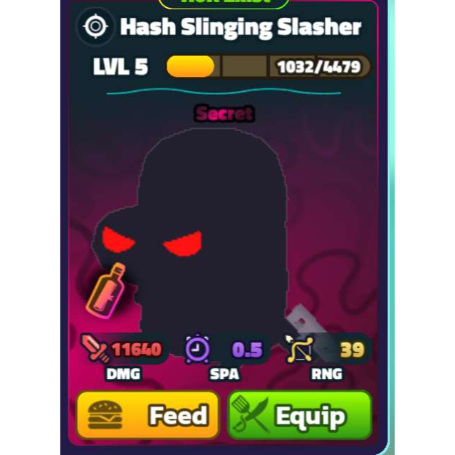 SECRET TRAIT HASH SLINGING SLASHER I SPONGEBOB TOWER DEFENSE ...