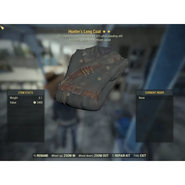 Hunter Long Coat (sentinel, ap) - Fallout 76 Game Items - Gameflip