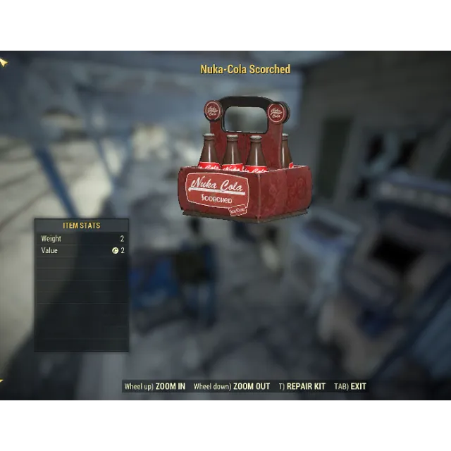 Nuka-Cola Scorched Misc Display Item - Fallout 76 Game Item - Gameflip