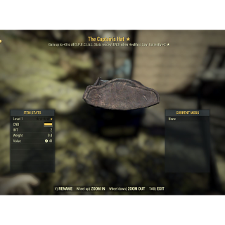 The Captains Hat (unyielding) - Game Items - Gameflip