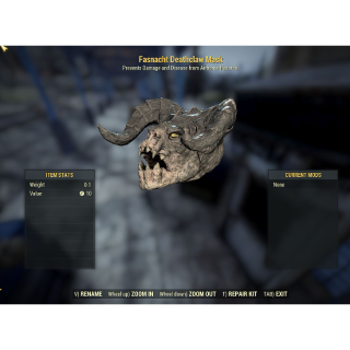 Fasnacht Deathclaw Mask - Game Items - Gameflip