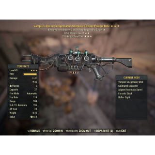 Vampires Enclave Auto Rifle V,25,25 - Game Items - Gameflip